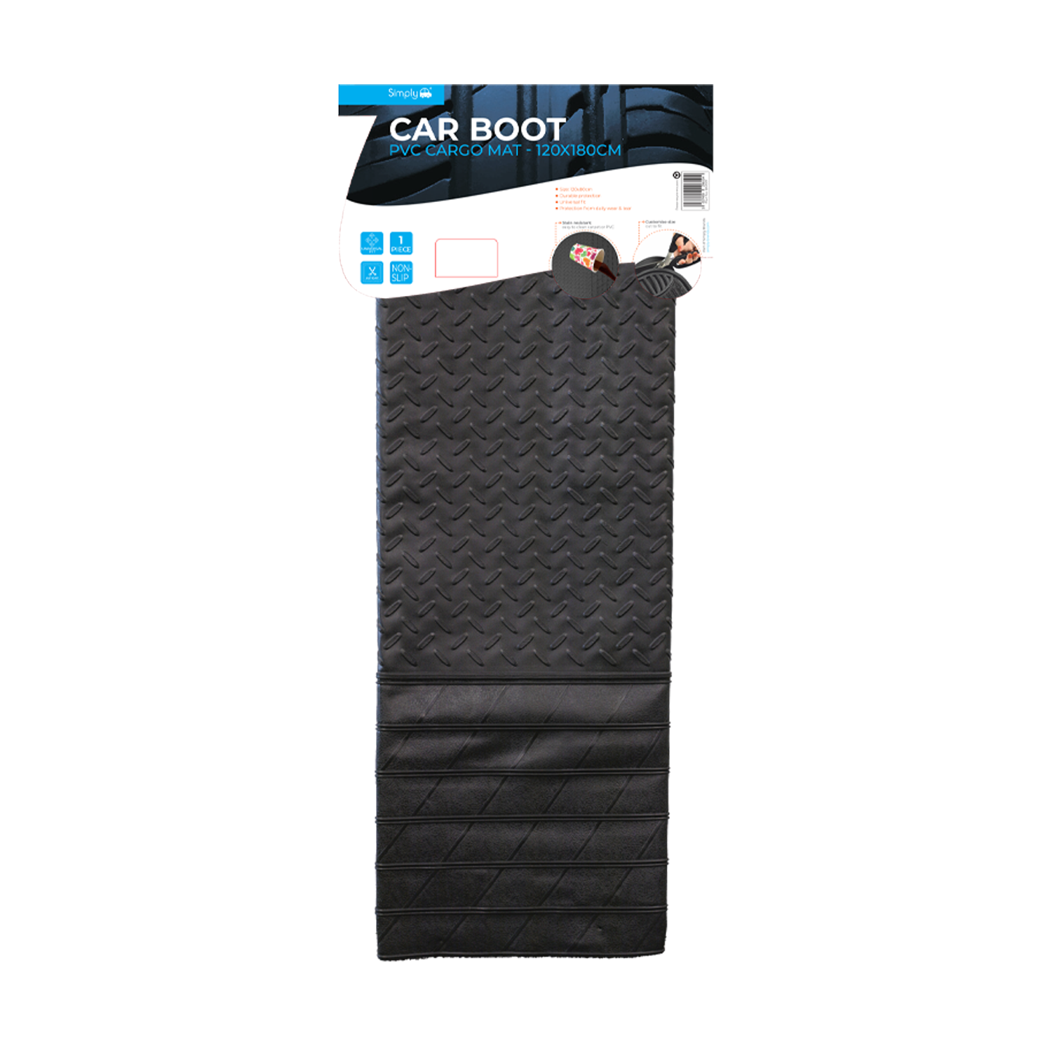 Car Boot PVC Cargo Mat – 120x80cm | Simply Brands | Private Label