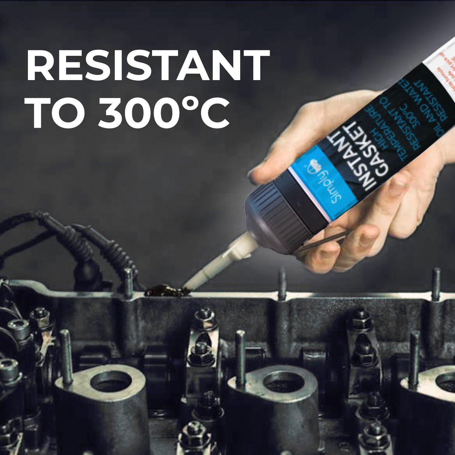 High Temperature Instant Gasket (Black) | Simply Brands | Private Label