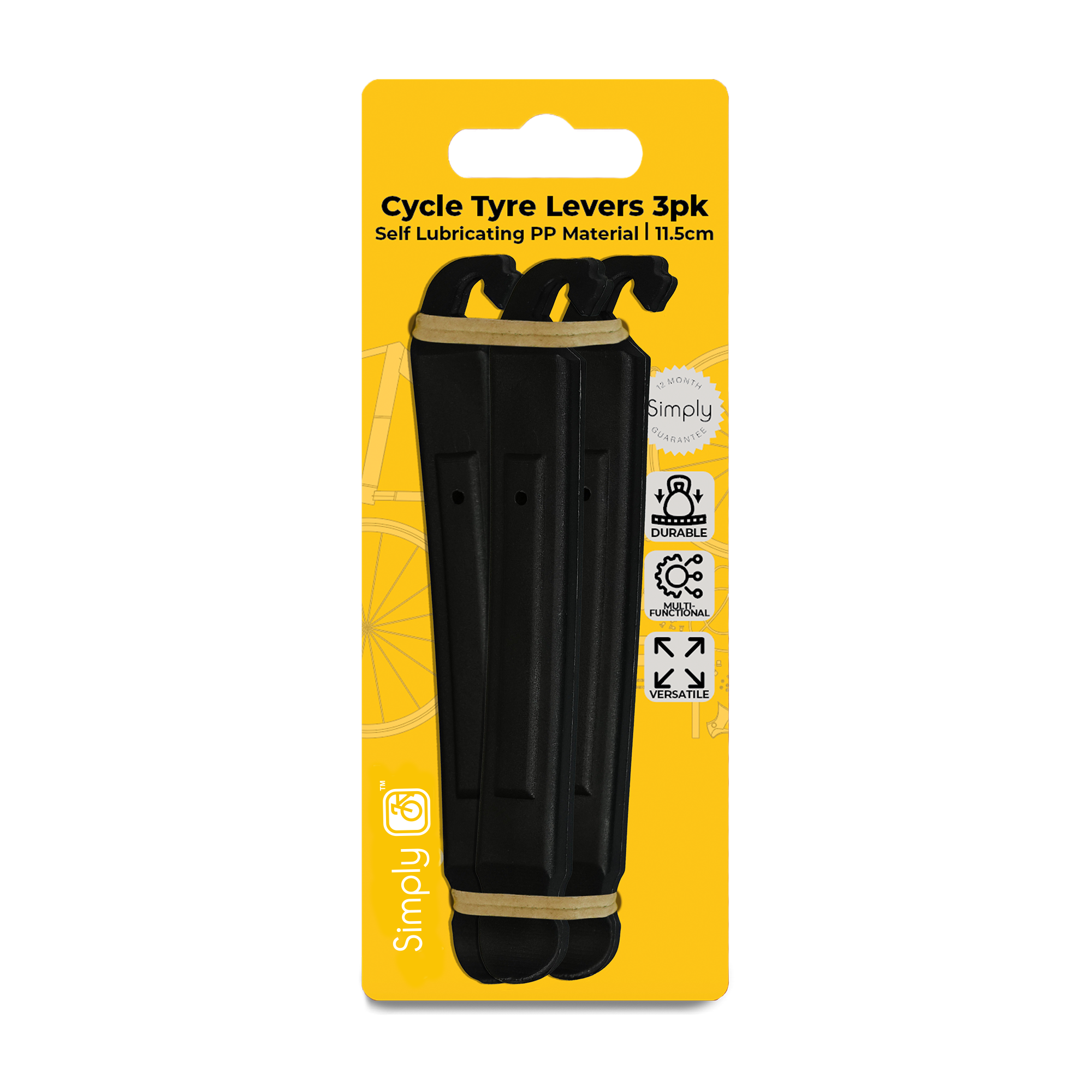 Cycle Tyre Levers 3pk | Simply Brands | Private Label