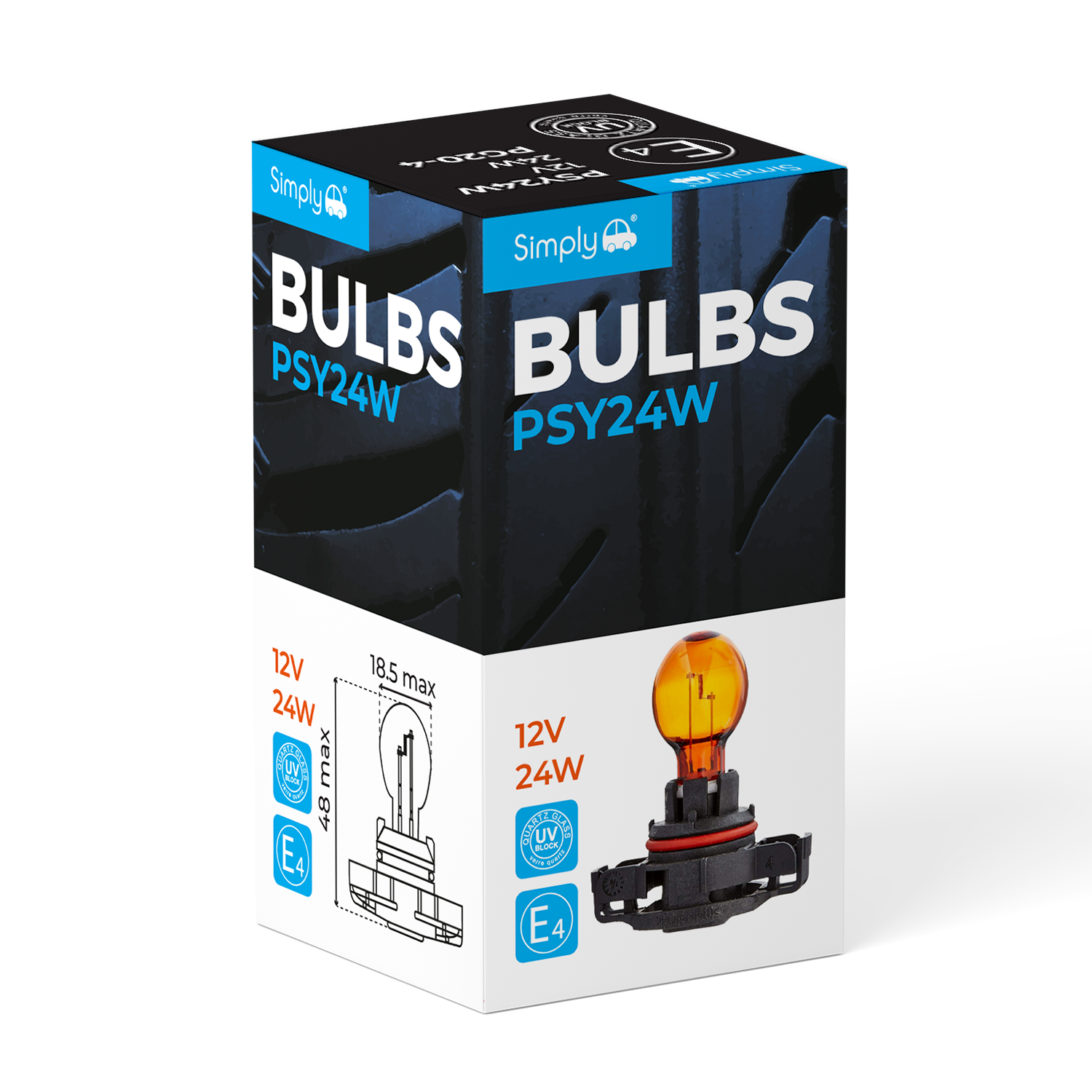 PSY24W Bulbs 12V24W PG20-4 | Simply Brands | Private Label