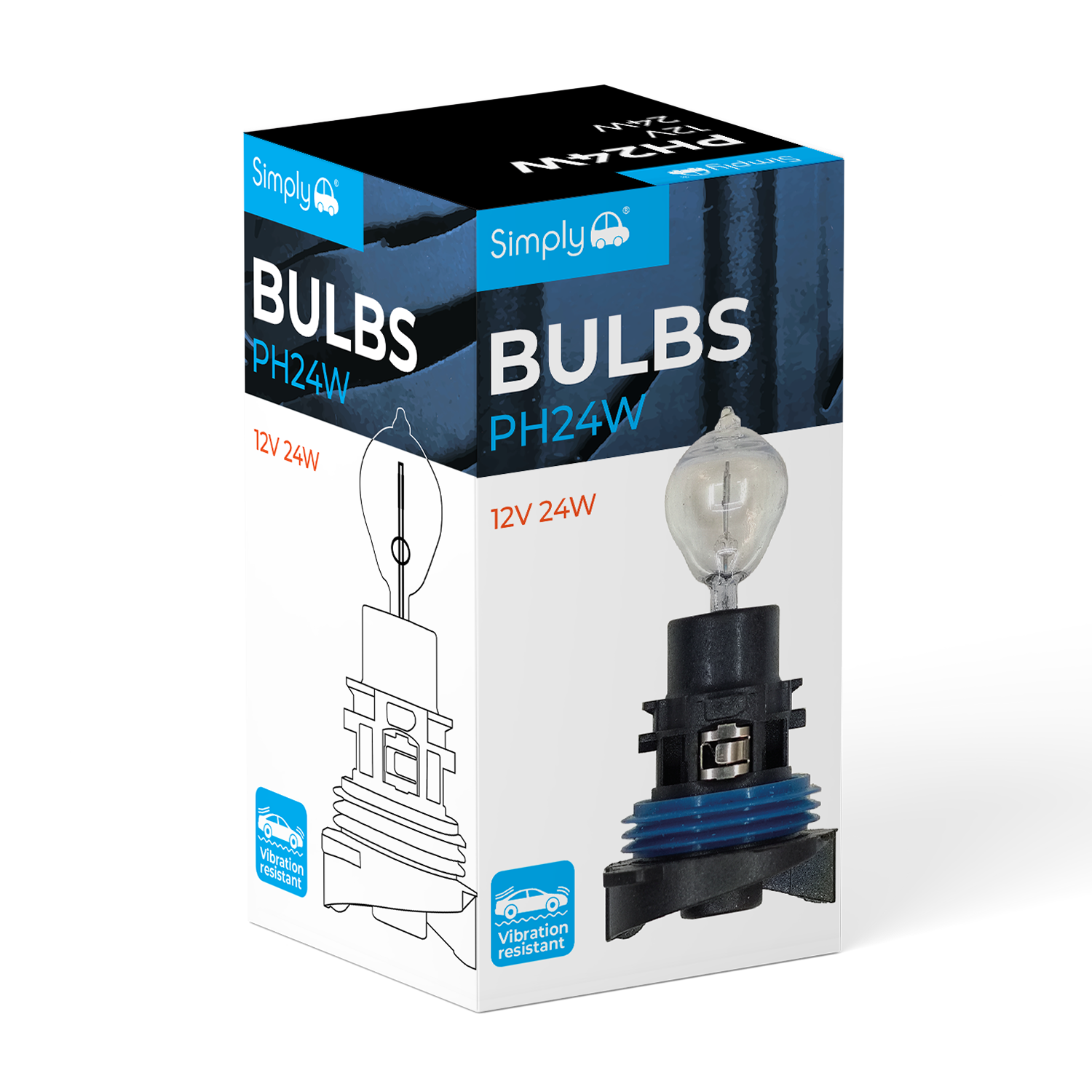Single PH24W Bulb 12V 24W PG18.5D-1 | Simply Brands | Private Label