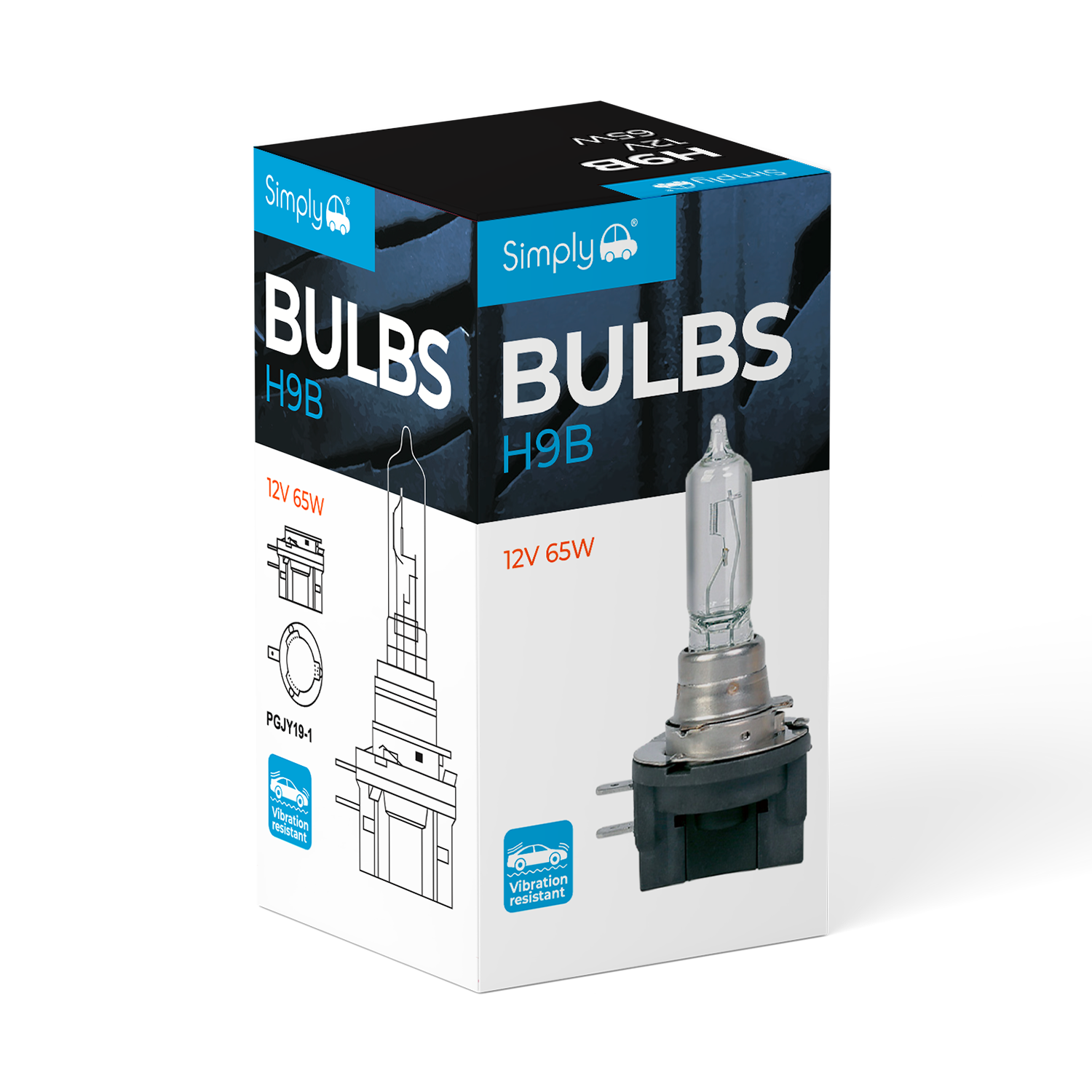 Single H9B Bulb Boxed 12V 65W PGJY19-1 | Simply Brands | Private Label