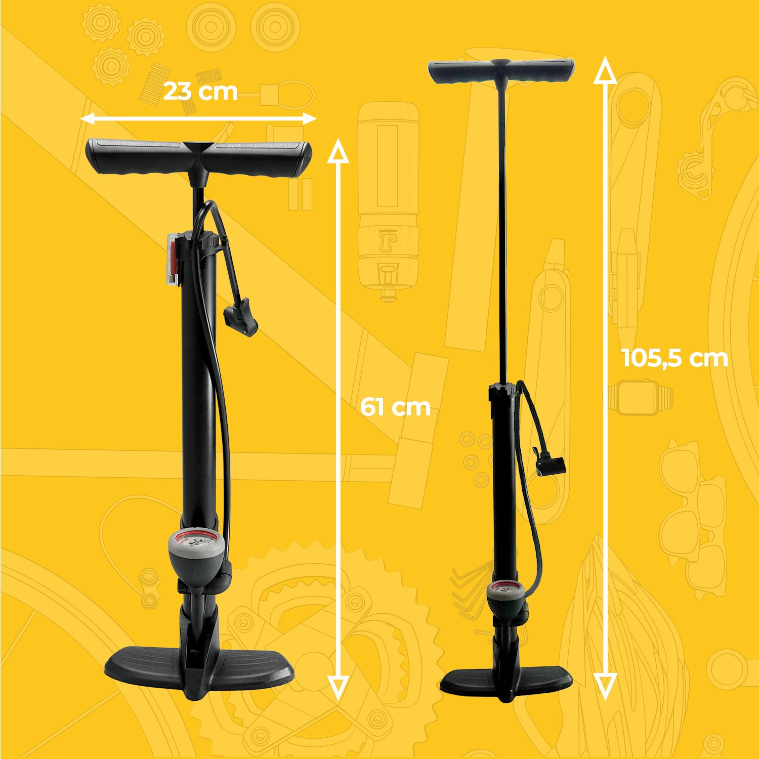 Track Bicycle Pump | Simply Brands | Private Label
