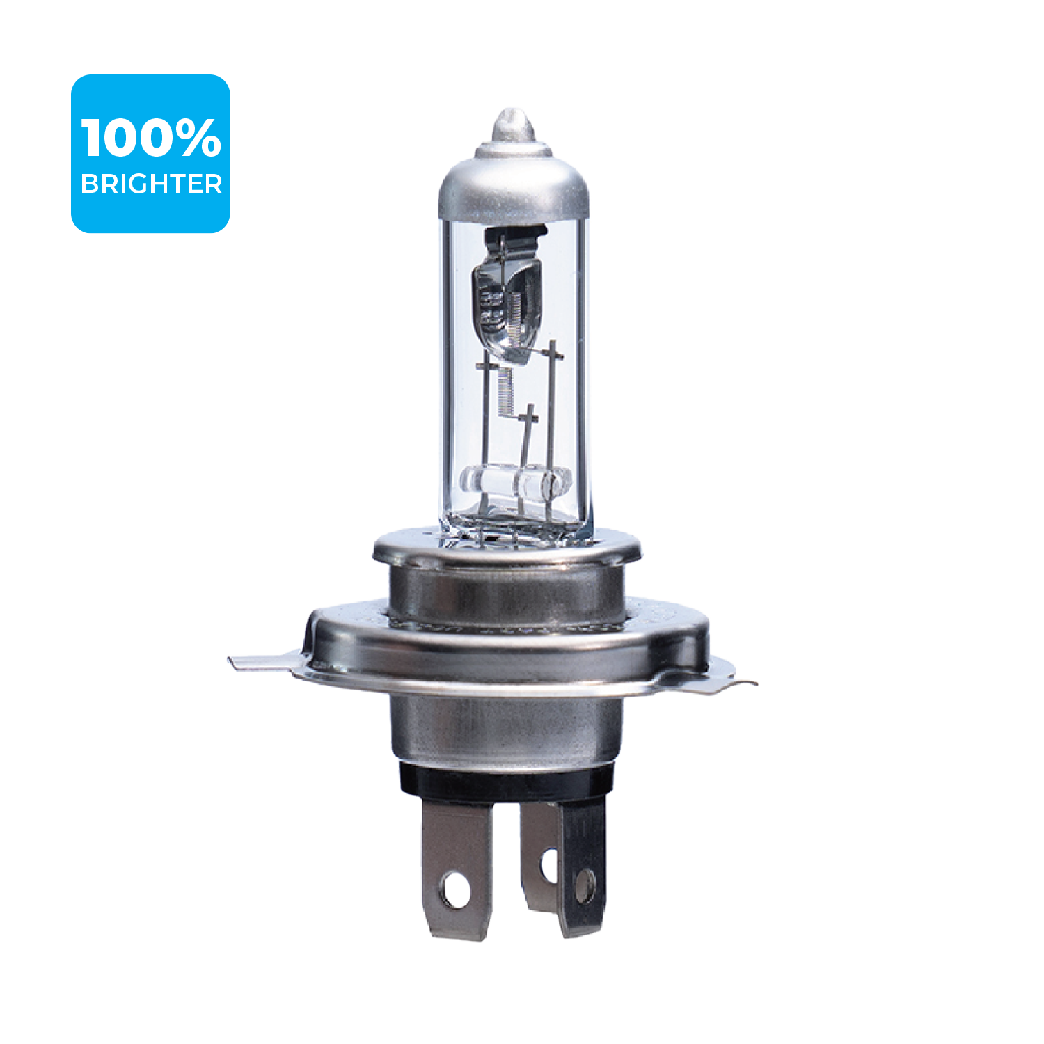 Twin H4 100% BRIGHTER Bulb 12V 60/55W P43T | Simply Brands | Private Label