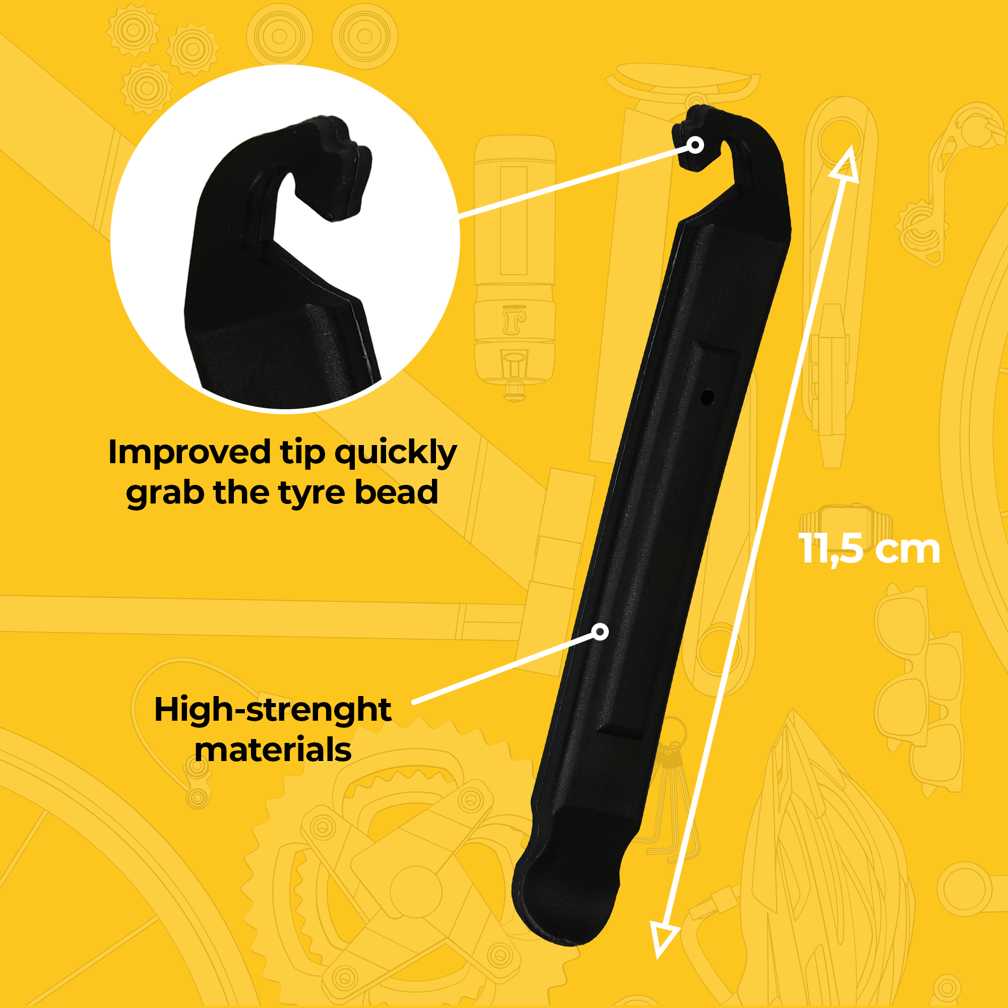 Cycle Tyre Levers 3pk | Simply Brands | Private Label