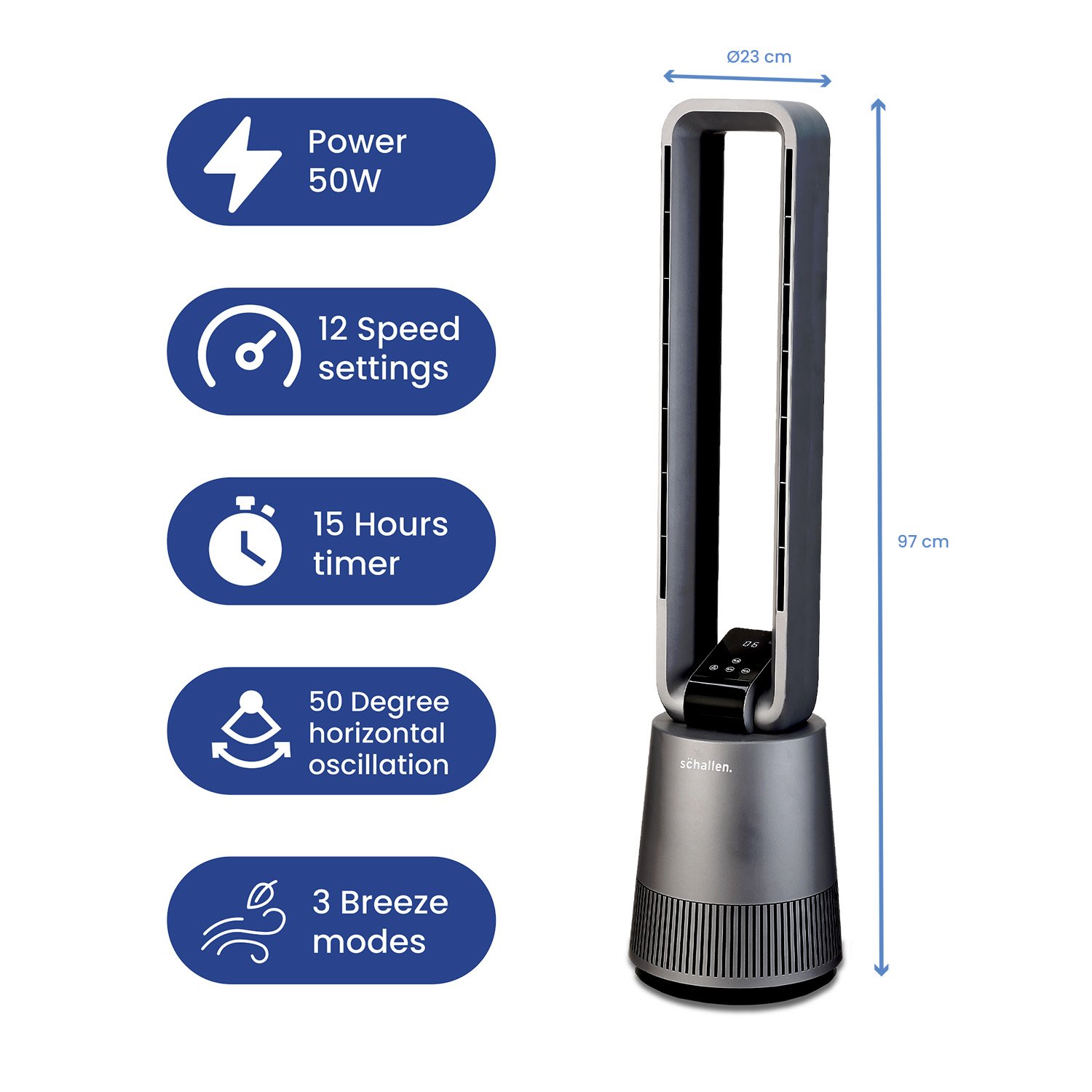 Bladeless Premium Tower Fan | Simply Brands | Private Label