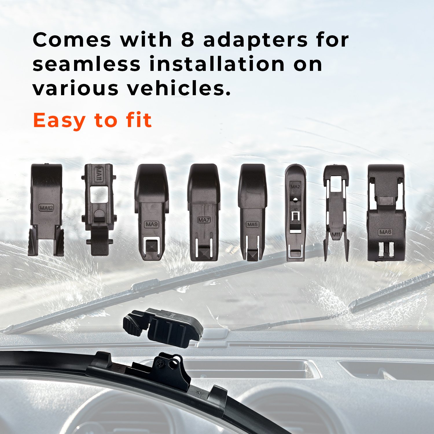 Multi Fit Flat Wiper Blades | Simply Brands | Private Label