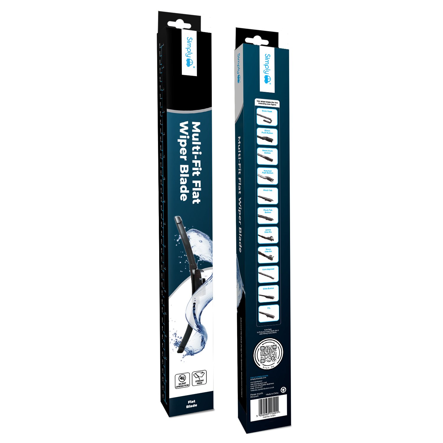 Multi Fit Flat Wiper Blades | Simply Brands | Private Label