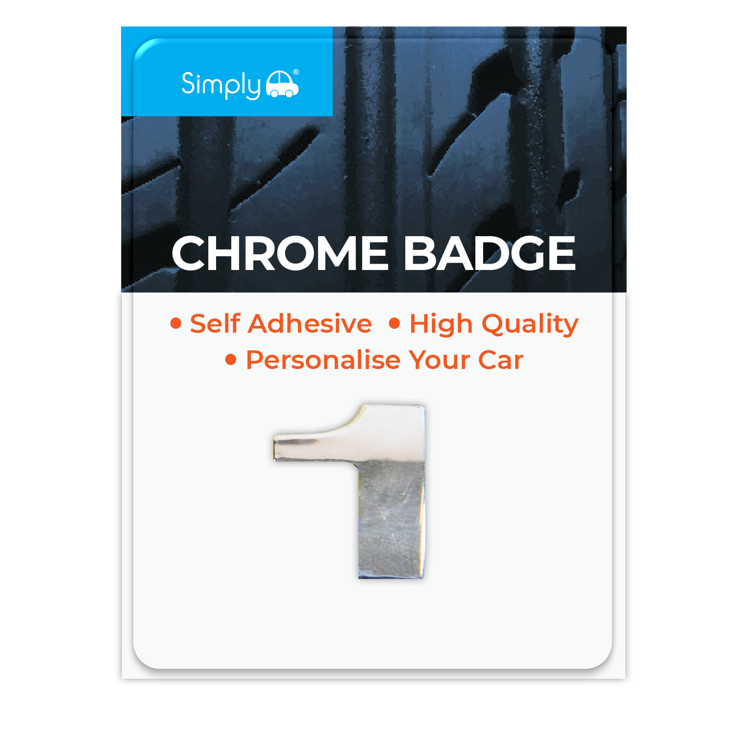 3D Chrome Effect Self Adhesive Badges (Various Numbers) | Simply Brands ...