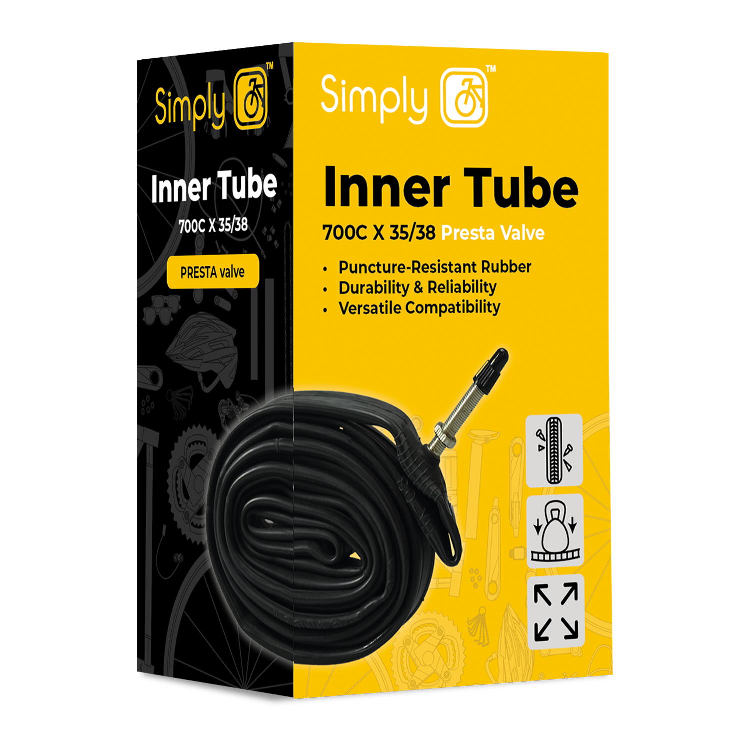 Inner Tube 700C X 35/38 Presta Valve | Simply Brands | Private Label