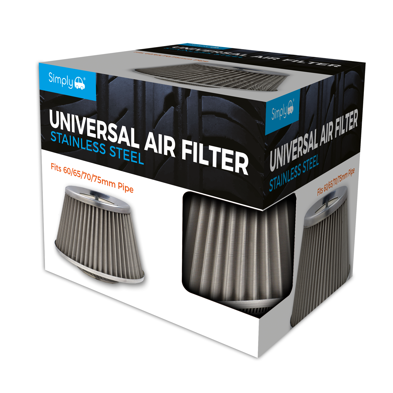 Stainless Steel Universal Air Filter | Simply Brands | Private Label