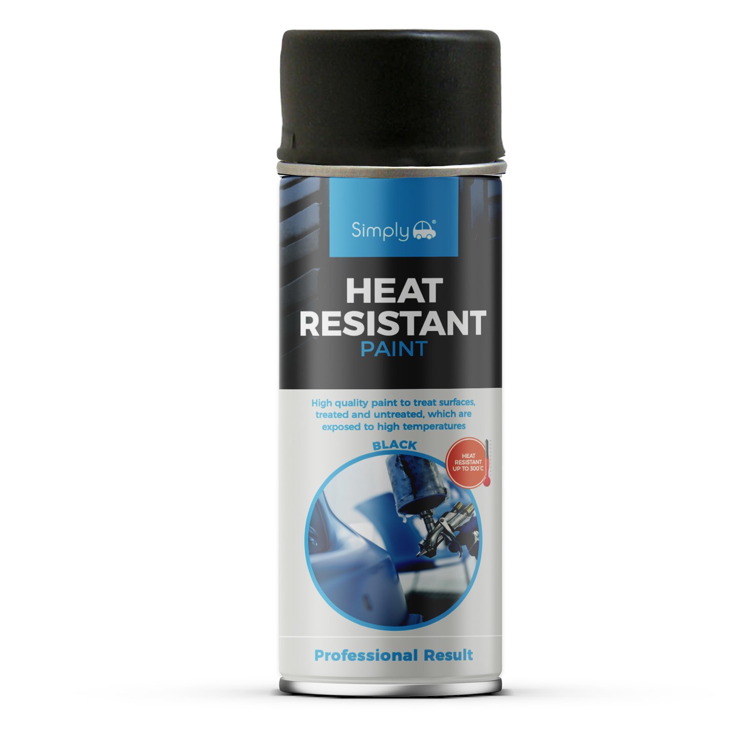 Heat Resistant Paint Spray 400ml (Black, Silver, Red, Lacquer) | Simply ...