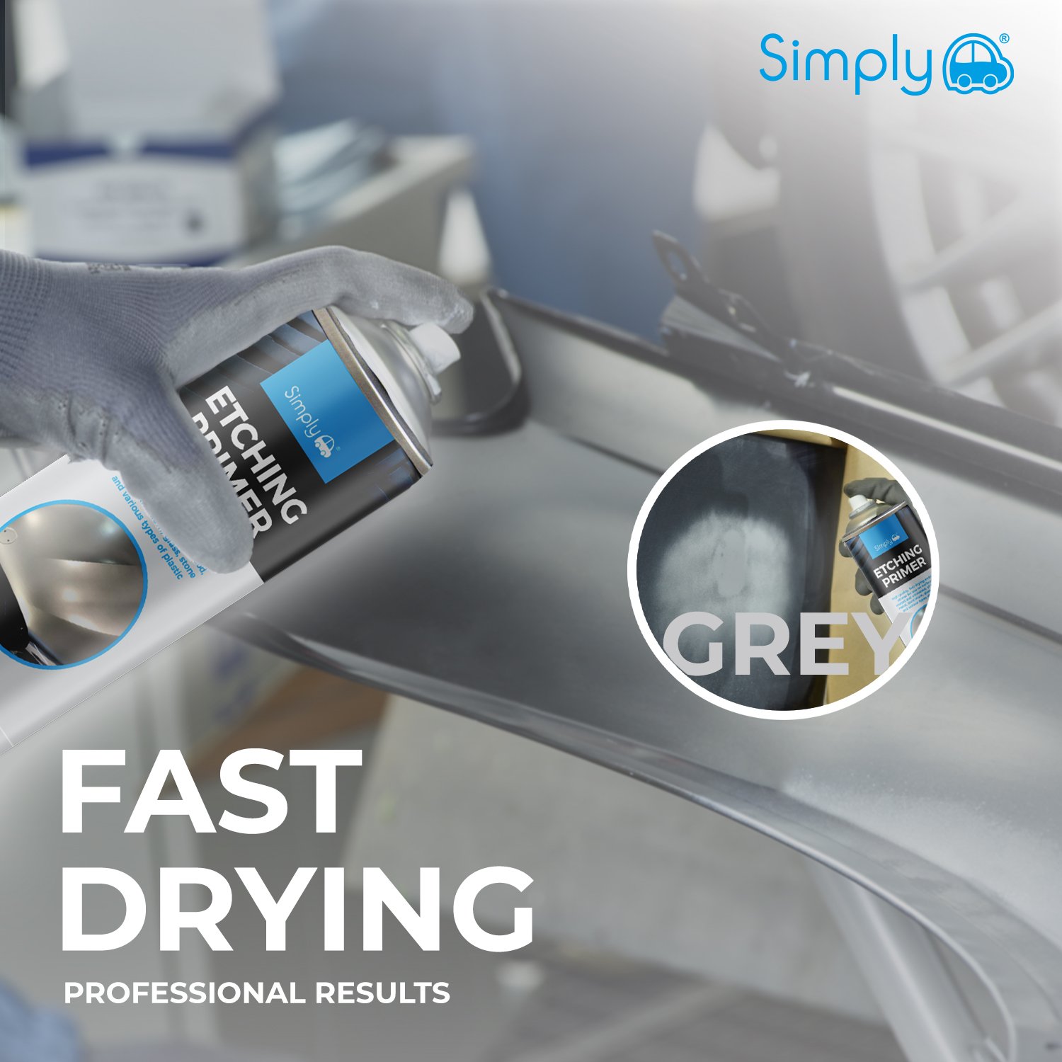 Etching Primer Spray 500ml (Grey) | Simply Brands | Private Label