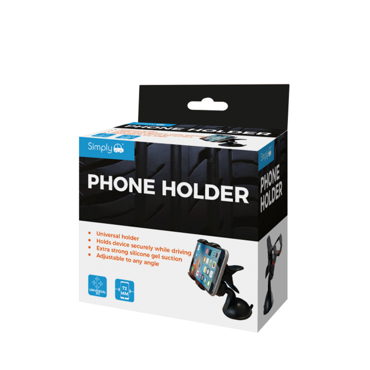 Adjustable Phone Holder (up to 72mm) | Simply Brands | Private Label