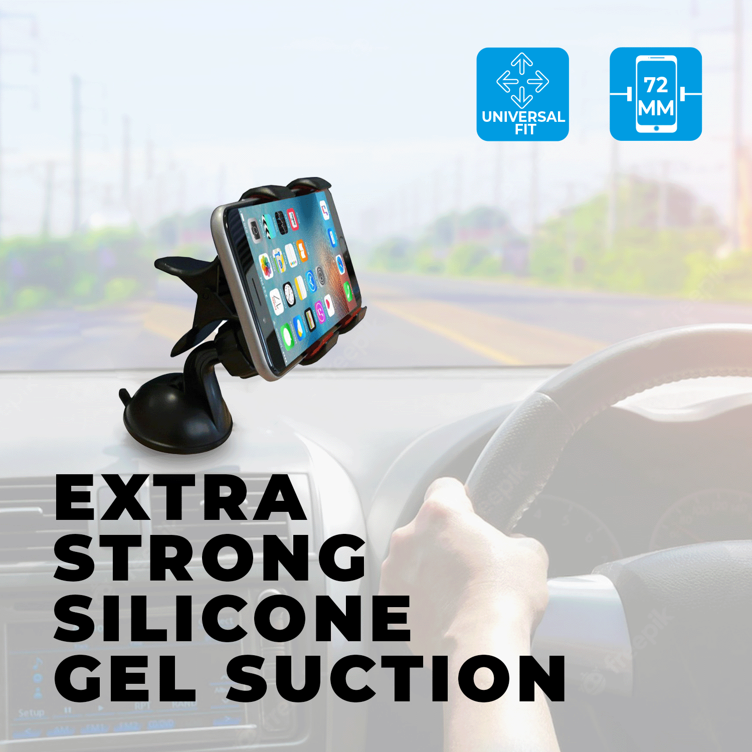 Adjustable Phone Holder (up to 72mm) | Simply Brands | Private Label