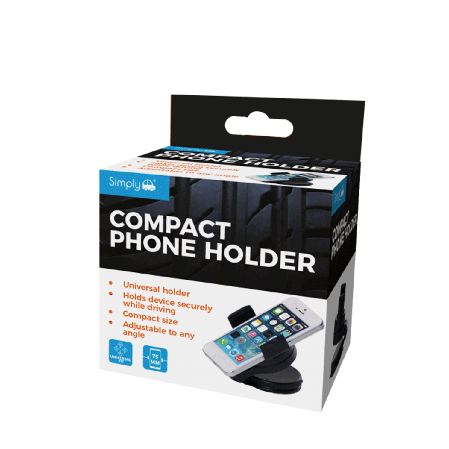 Compact Phone Holder (up to 75mm) | Simply Brands | Private Label