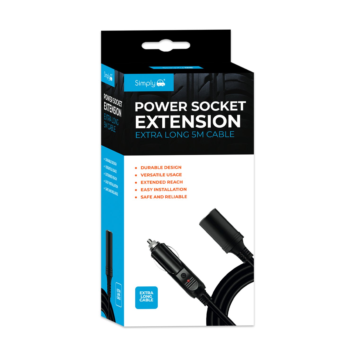 Power Socket Extension - Extra Long 5M Cable | Simply Brands | Private ...