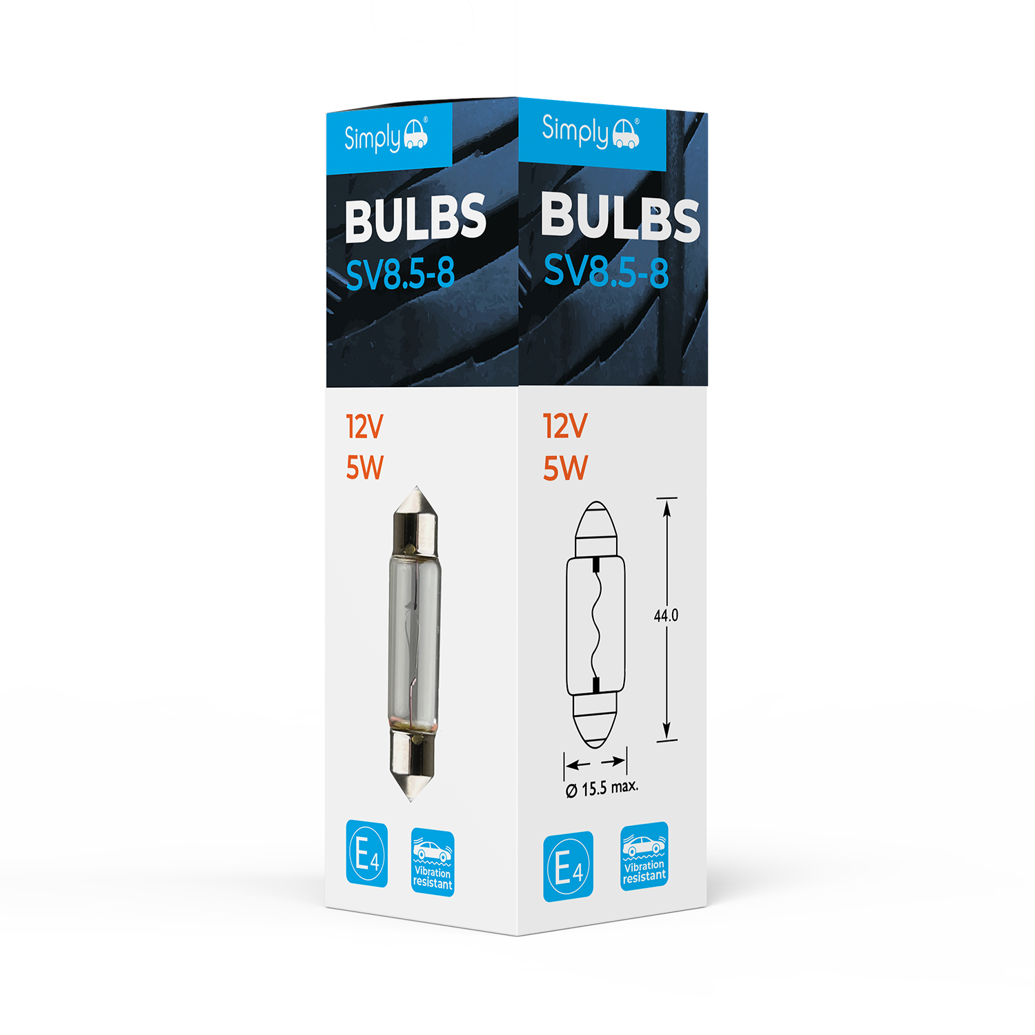 Single Festoon Auxiliary Bulb 12V 5W SV8.5-8 | Simply Brands | Private ...