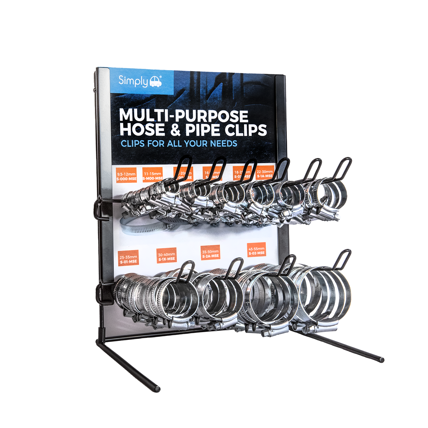 Display Stand – Multi-Purpose Hose And Pipe Clips (Various Sizes ...