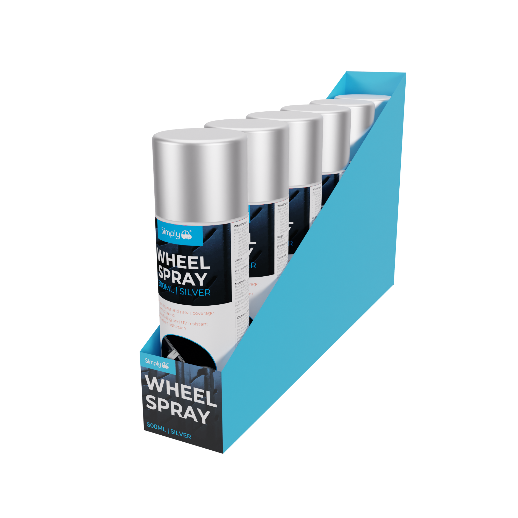Wheel Spray 500ml (Silver) | Simply Brands | Private Label
