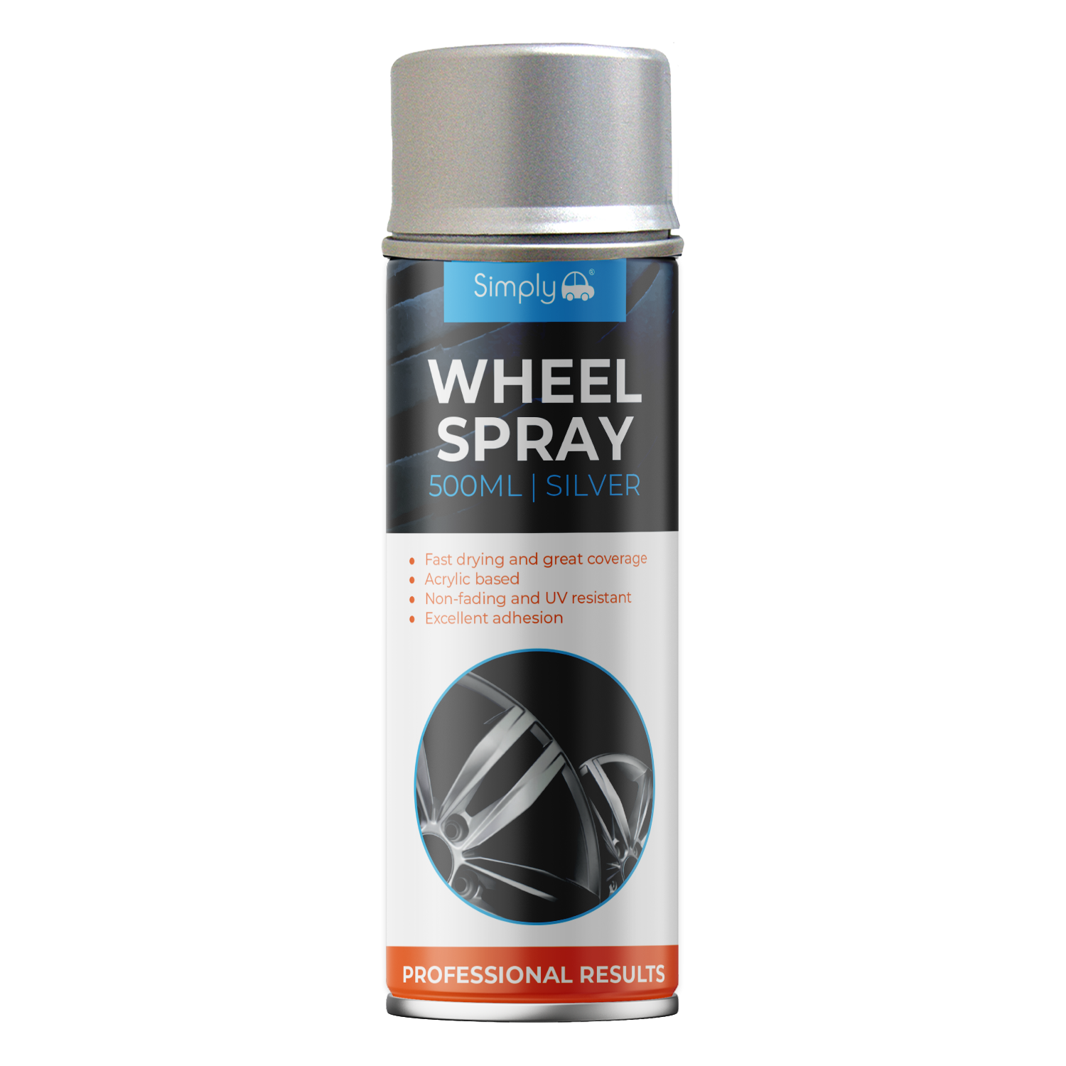 Wheel Spray 500ml (Silver) | Simply Brands | Private Label