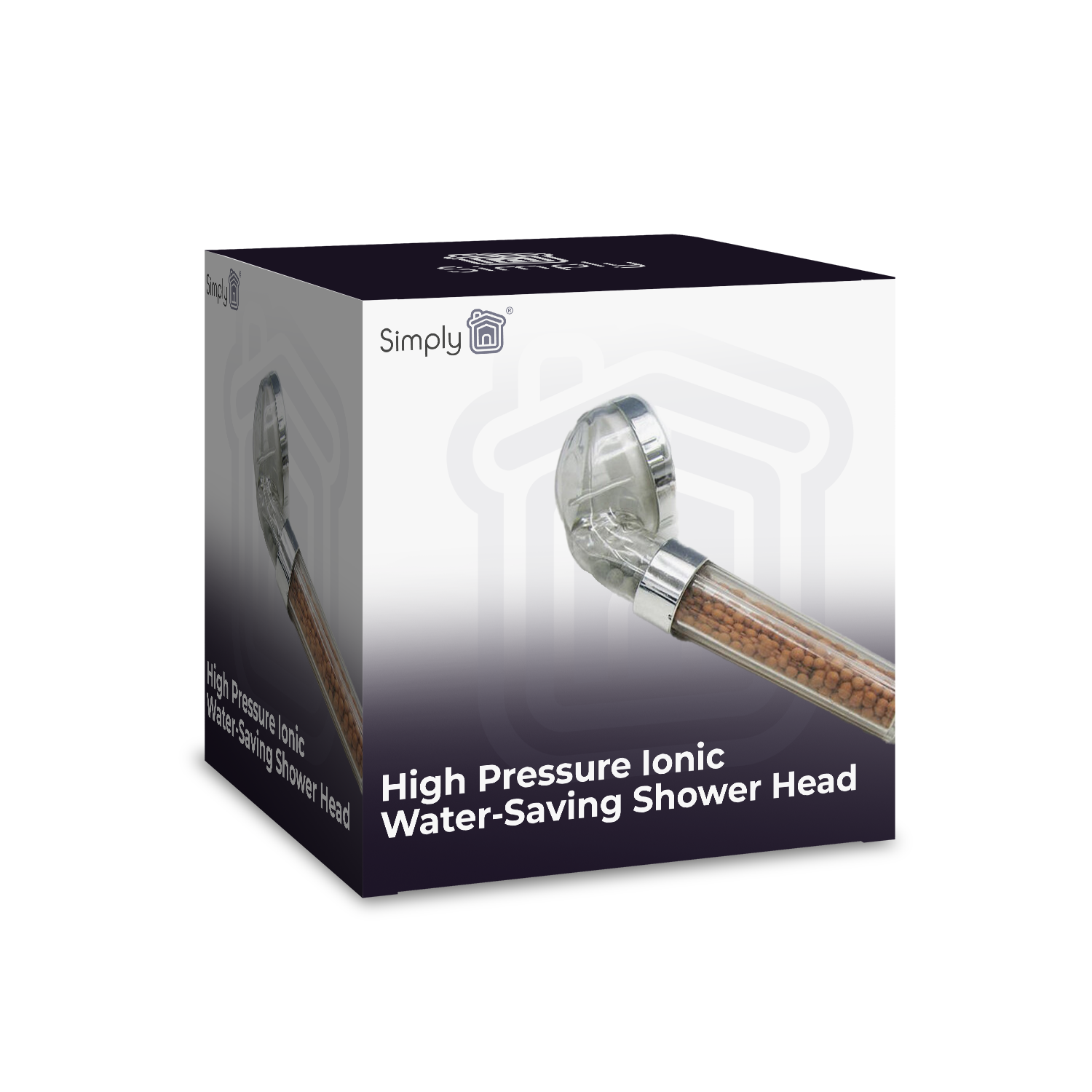 High Pressure Ionic Water-Saving Shower Head | Simply Brands | Private ...