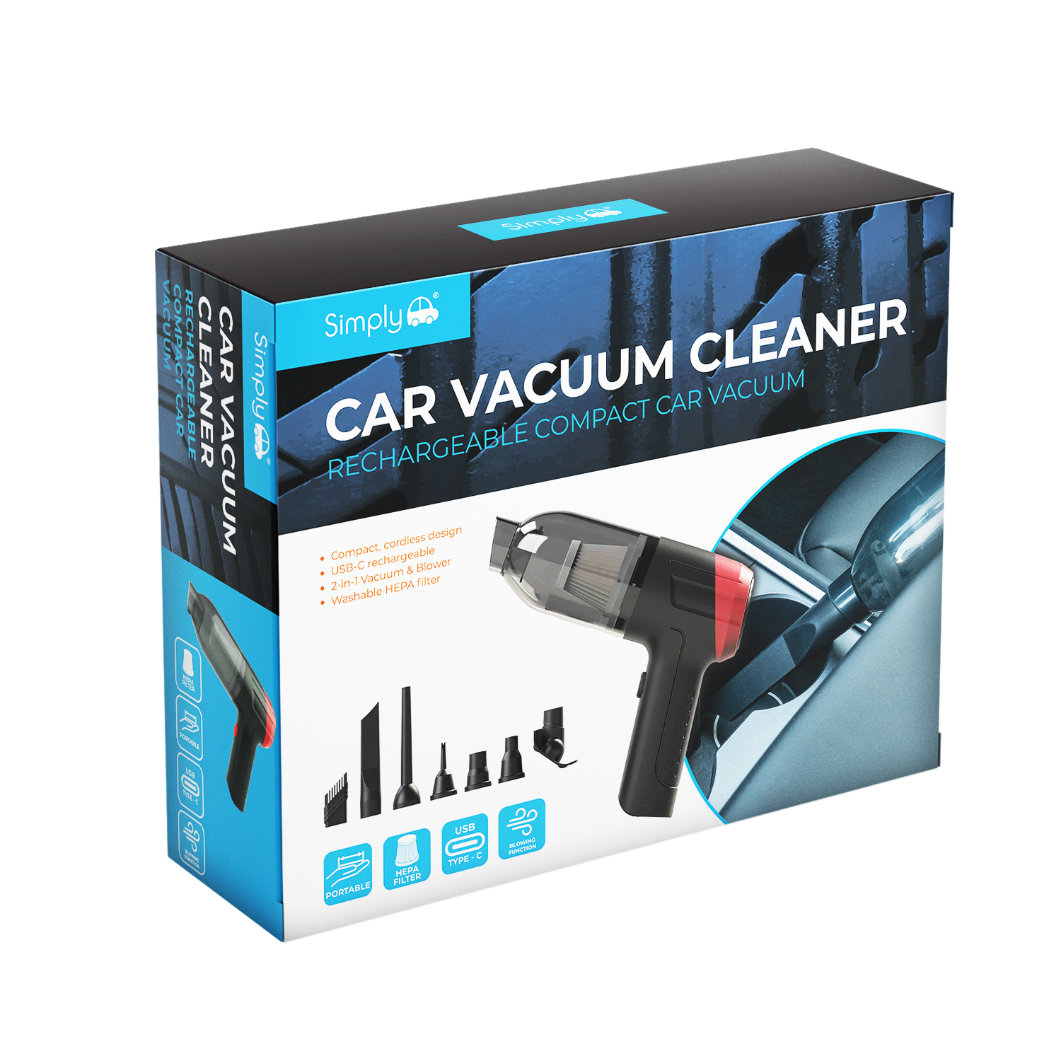Rechargeable Vacuum Cleaner | Simply Brands | Private Label