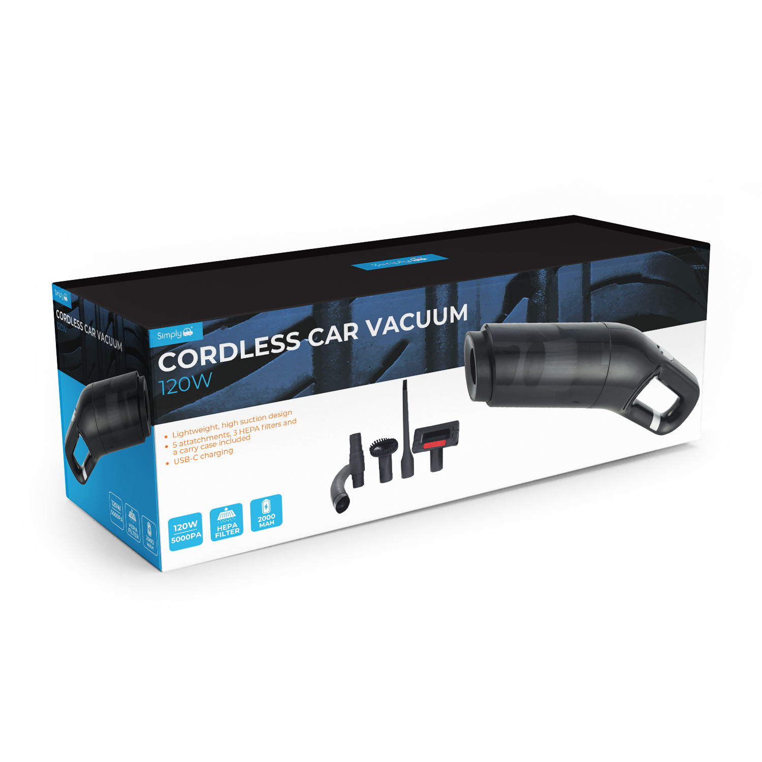 Rechargeable Car Vacuum Cleaner | Simply Brands | Private Label