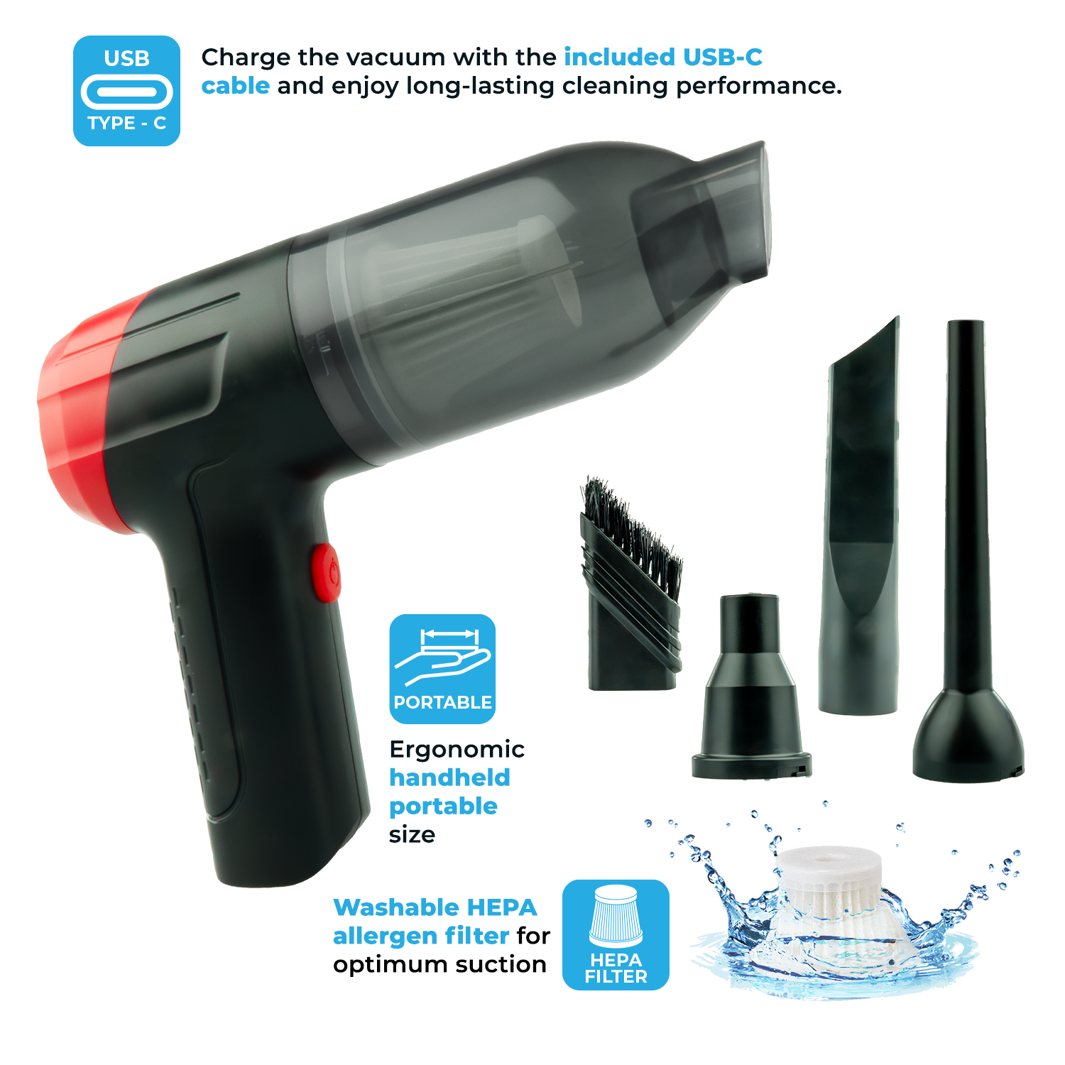 Rechargeable Vacuum Cleaner | Simply Brands | Private Label