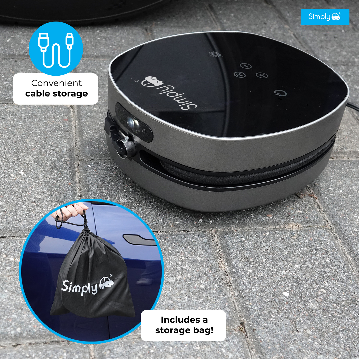 Premium Digital Air Compressor with Light | Simply Brands | Private Label