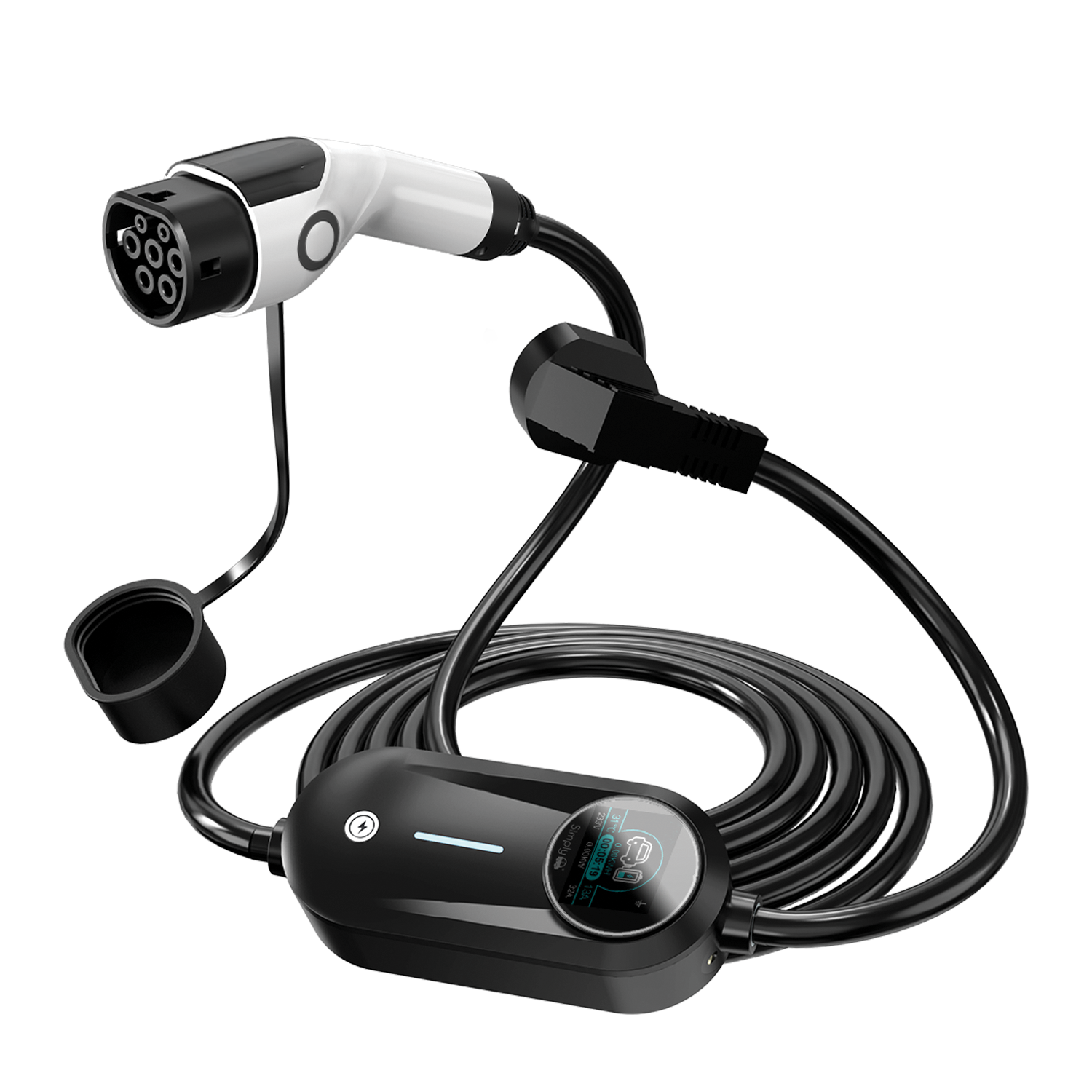 Adjustable Vehicle Charging Cable – 5M UK 3-Pin to Type 2 | Simply ...