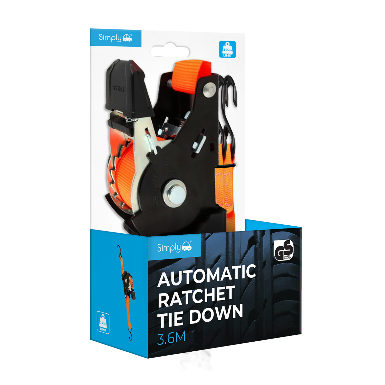 Automatic Ratchet Tie Down Strap | Simply Brands | Private Label