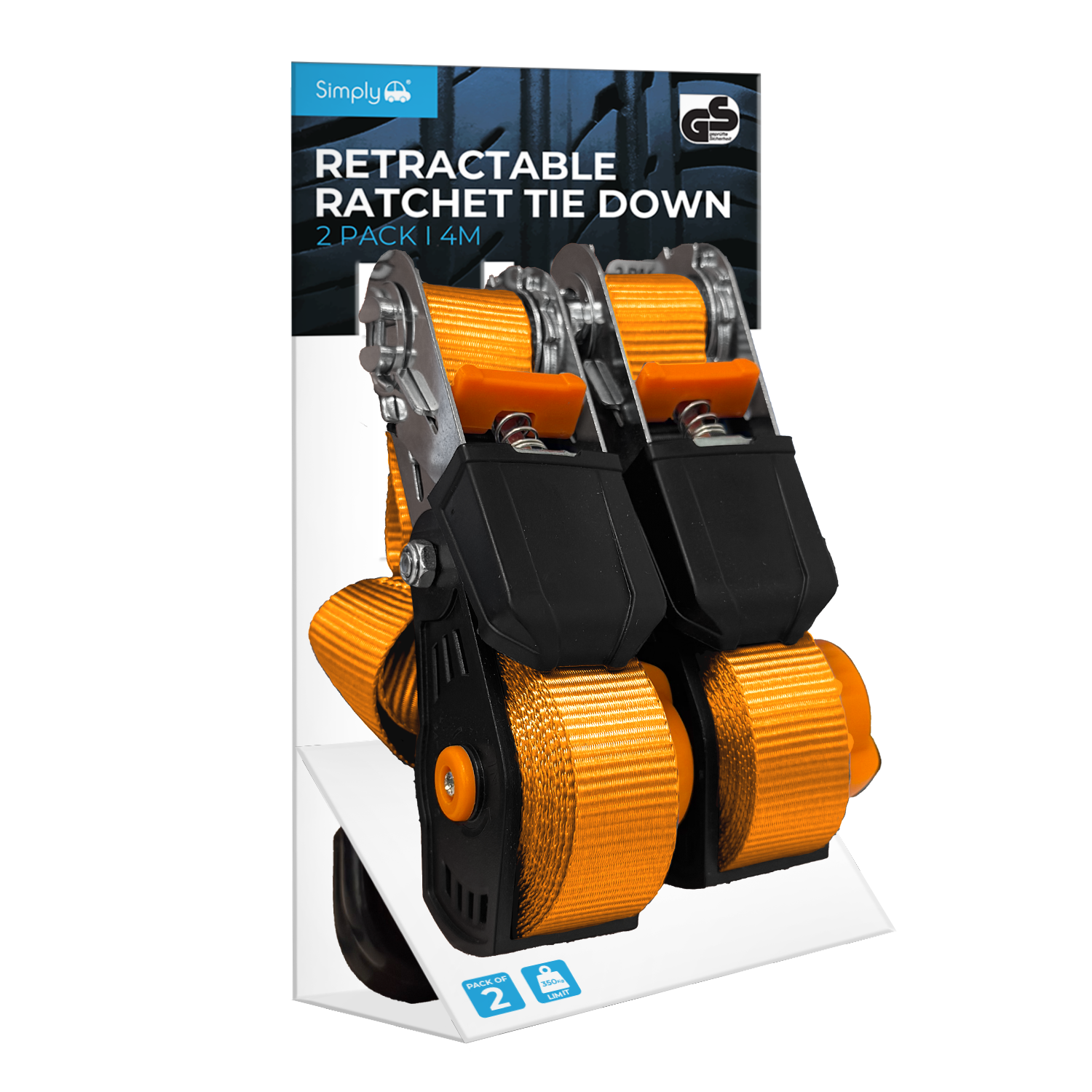 Retractable Ratchet Tie Down | Simply Brands | Private Label