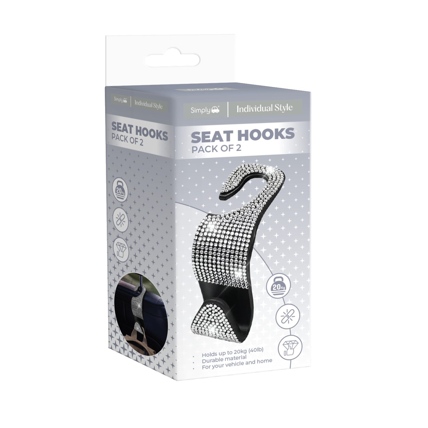 Silver Seat Hooks | Simply Brands | Private Label