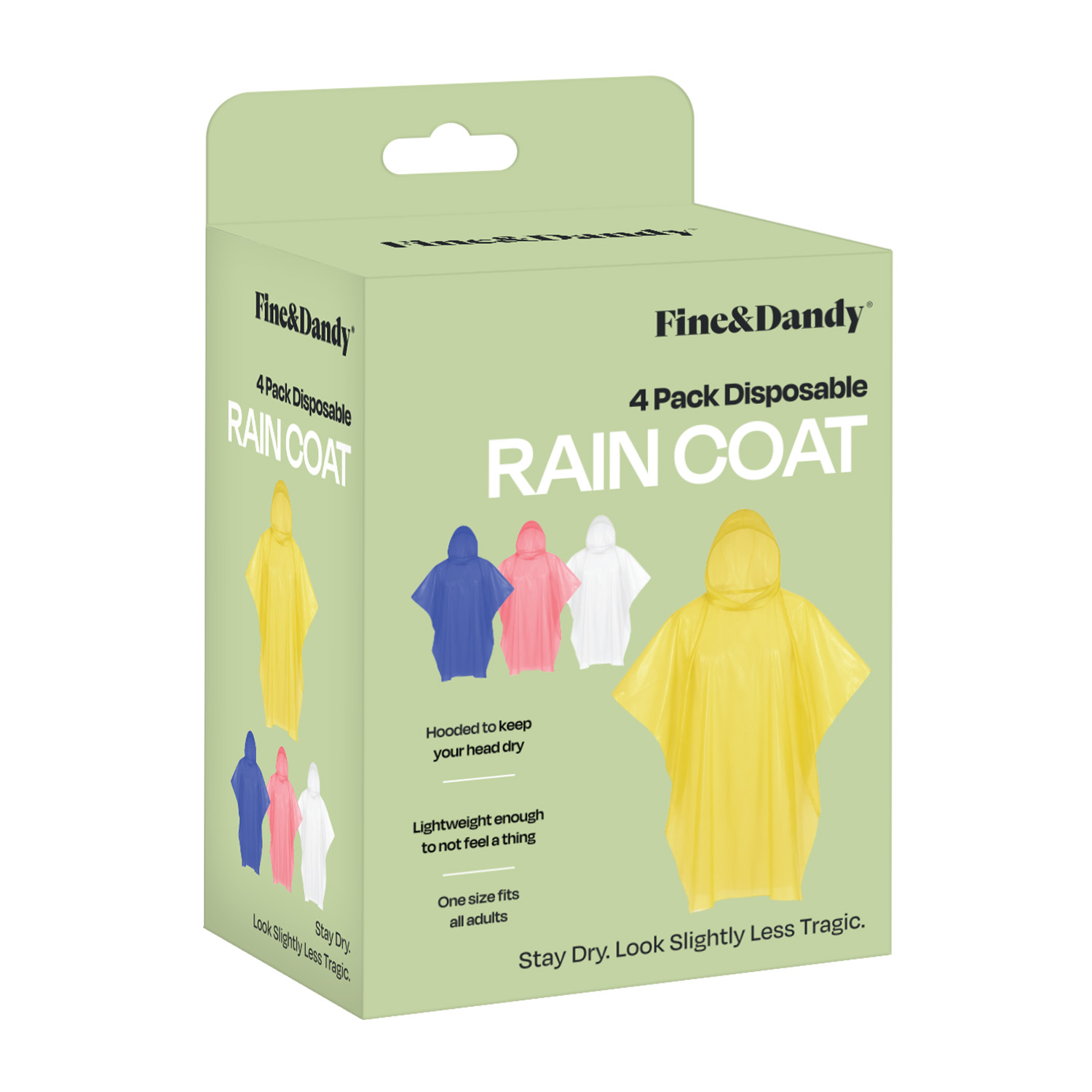 Disposable Rain Coats | Simply Brands | Fine & Dandy