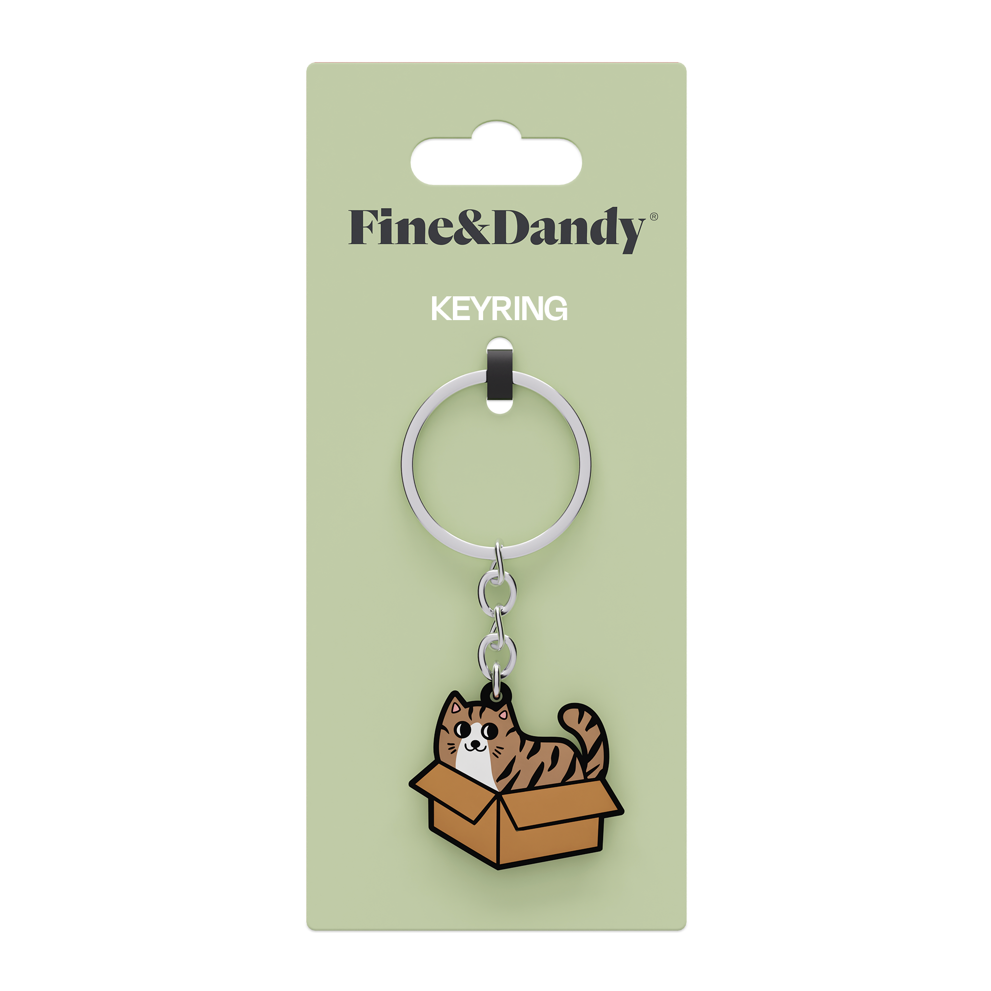 Tabby Cat Keyring | Simply Brands | Fine & Dandy