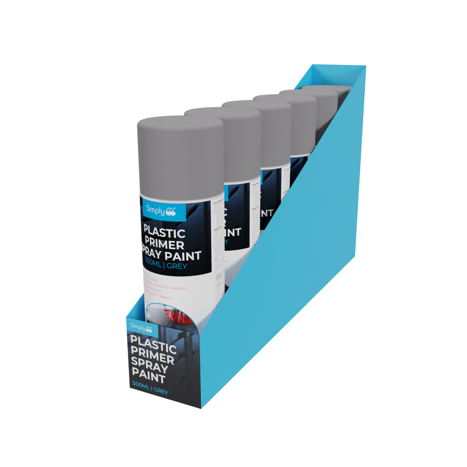 Grey Plastic Primer Spray Paint 500ml | Simply Brands | Private Label