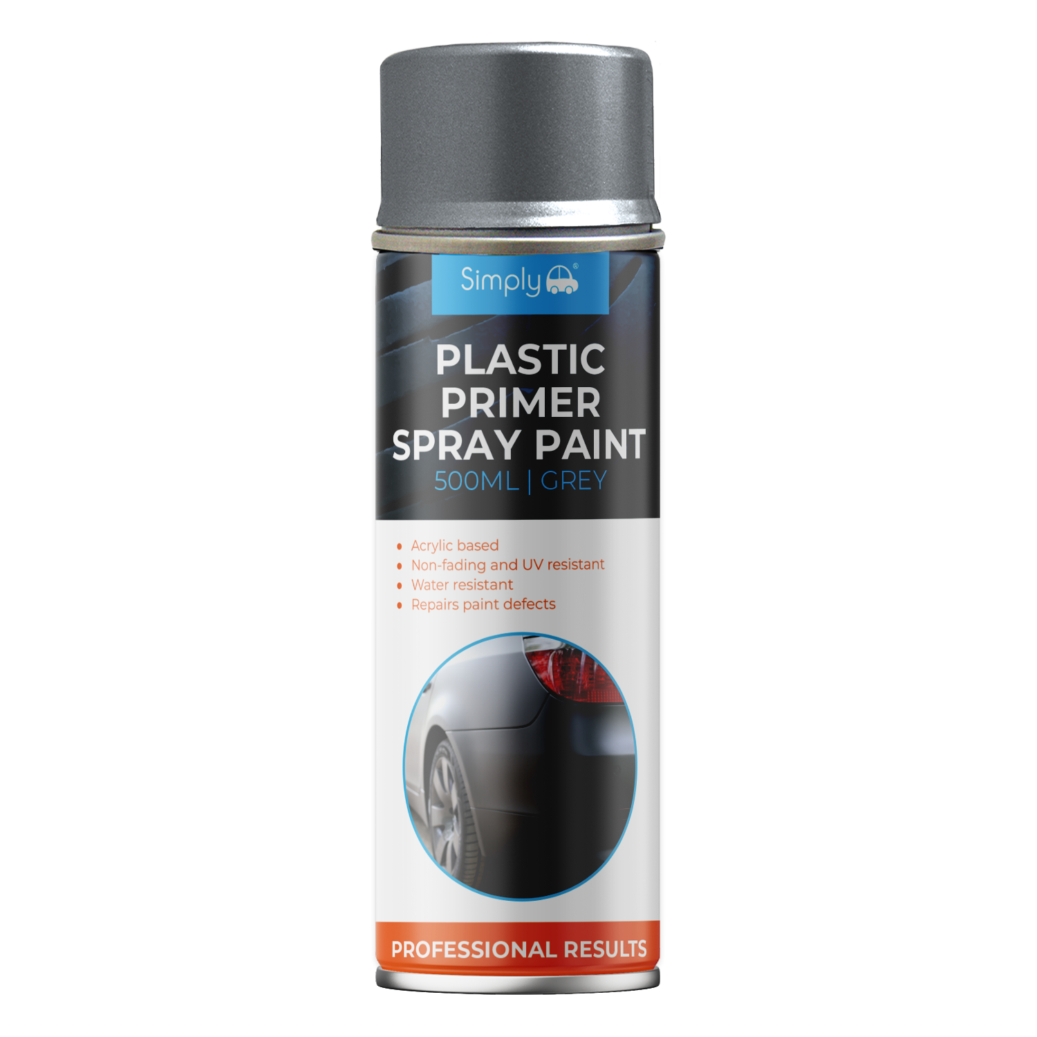 Grey Plastic Primer Spray Paint 500ml | Simply Brands | Private Label