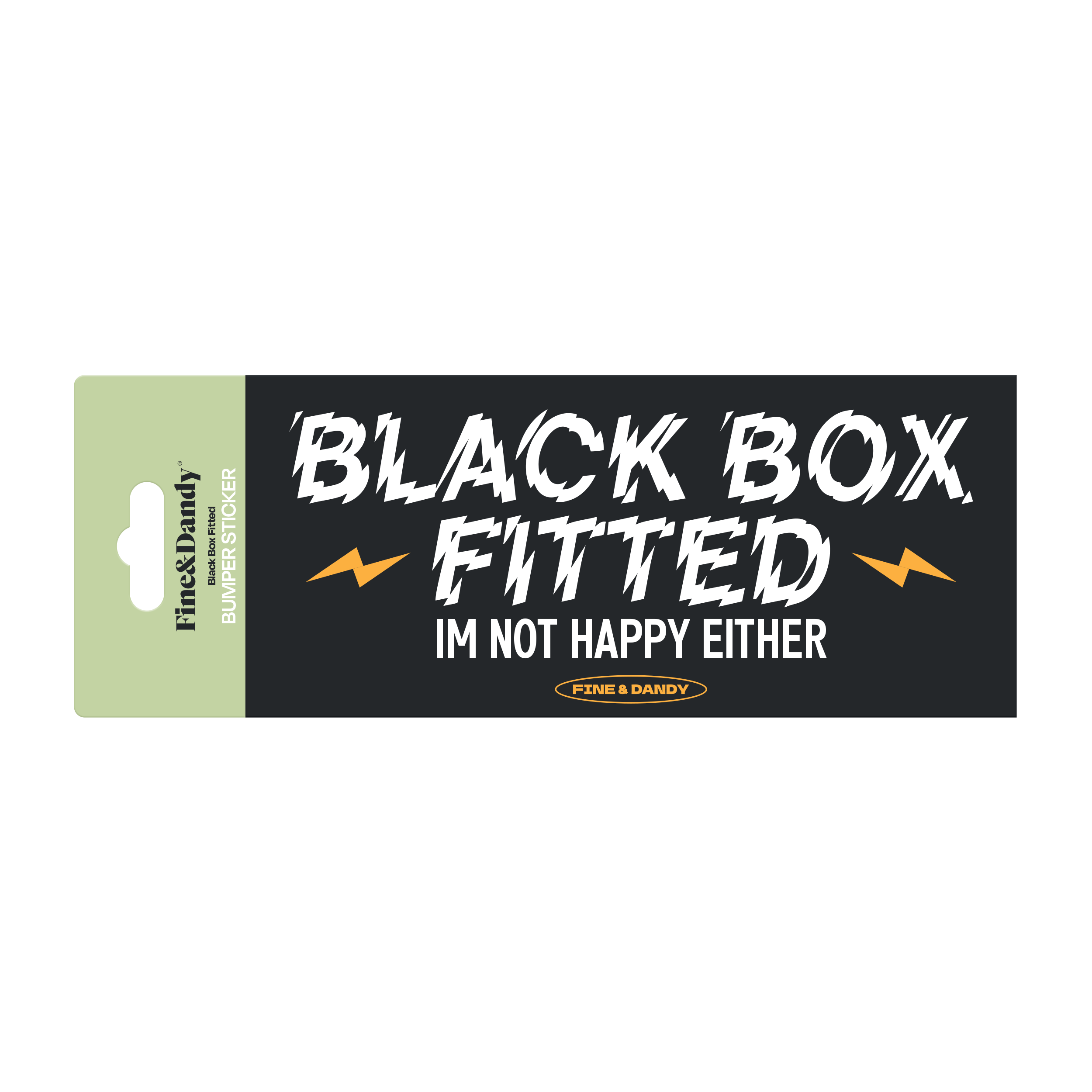 Black Box Bumper Sticker | Simply Brands | Fine & Dandy
