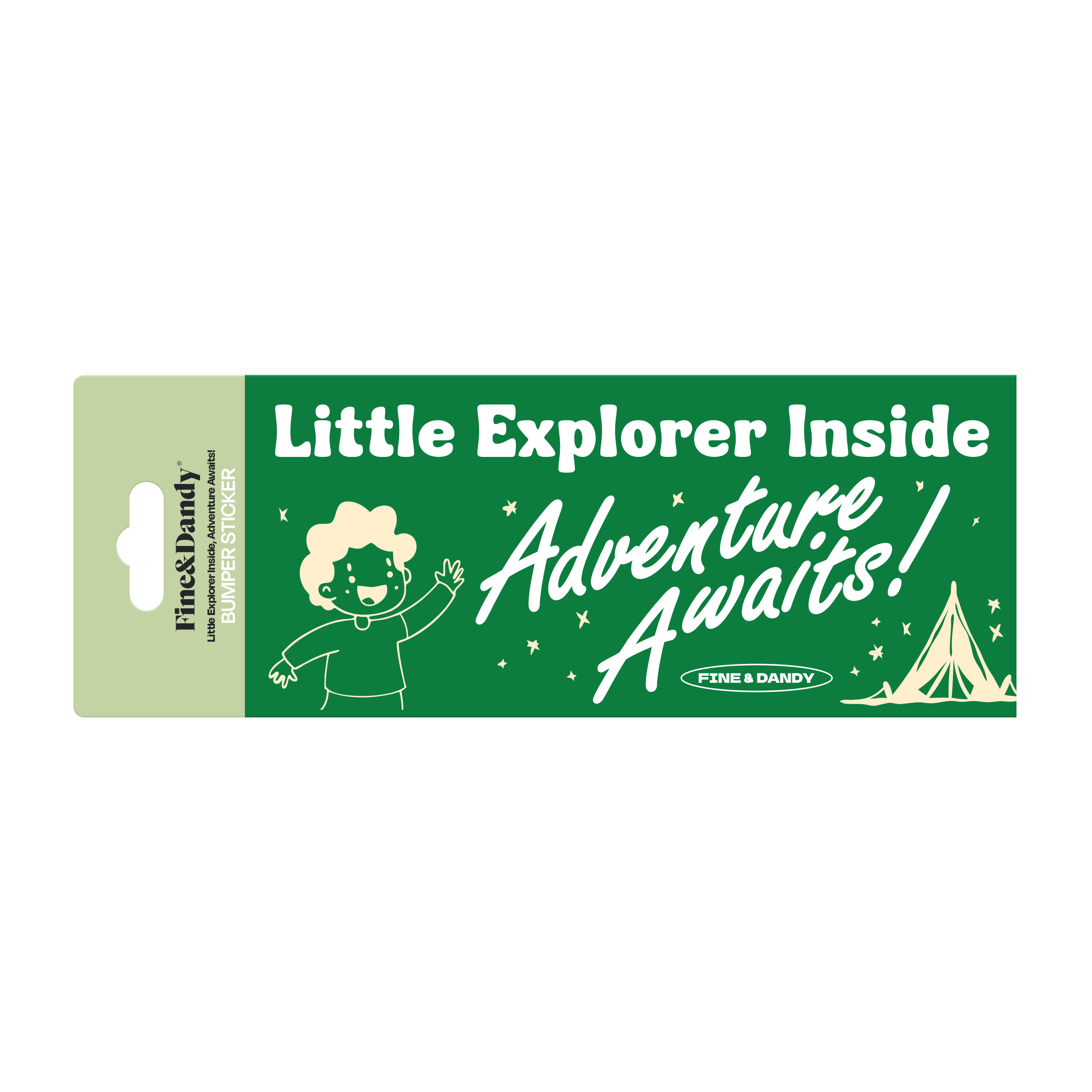 Little Explorer Bumper Sticker | Simply Brands | Fine & Dandy